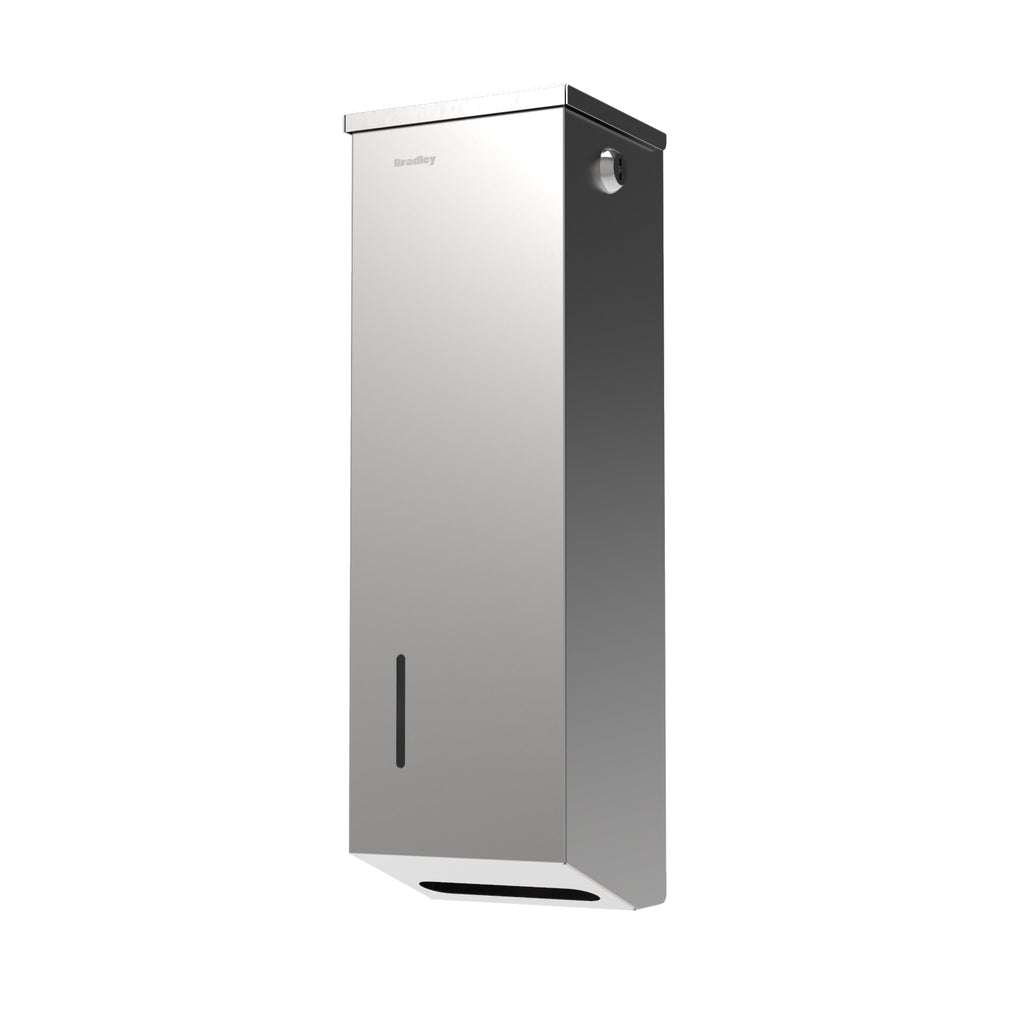 Clean Hands Soft Interleaved Toilet Tissue Dispenser Satin