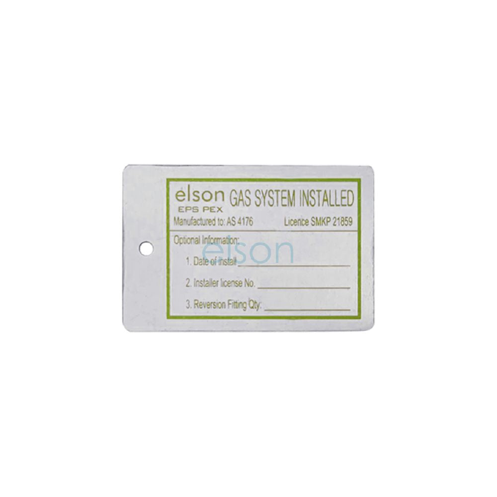 EPS LF CRIMP W&G DUA INSTALLATION ID TAG GAS SYSTEM