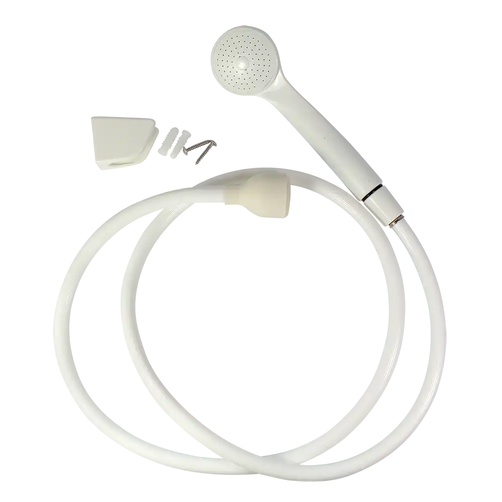 Single Push On Shower Hose & Hand Piece 1.5m