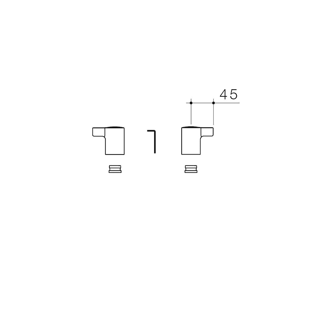 G Series+ Lever Sub-assembly Handles - 45mm