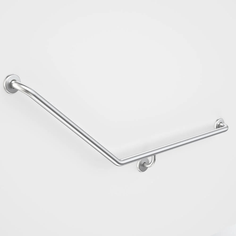Care Support Grab Rail - 140 Degree Angled 870x700 RH - Stainless Stee
