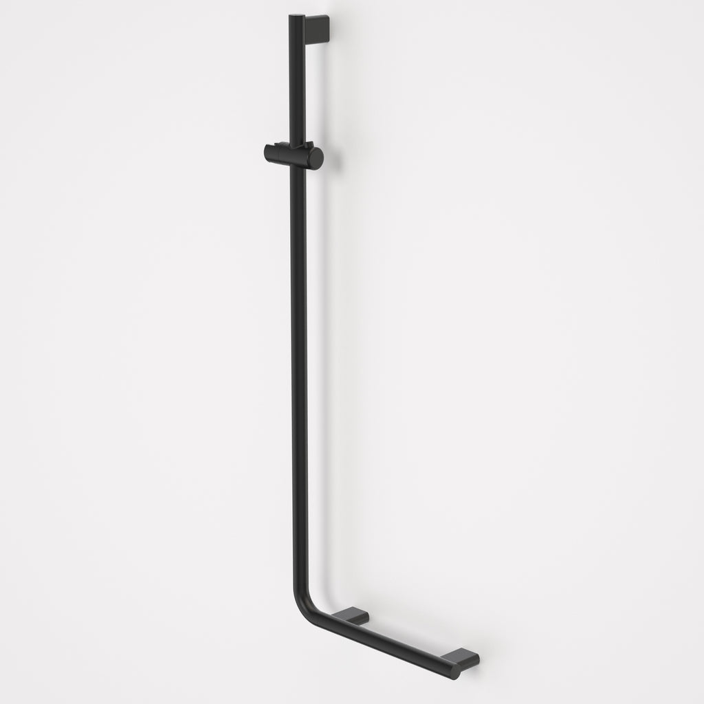 Opal Support Shower Rail 90 Degree - Matte Black