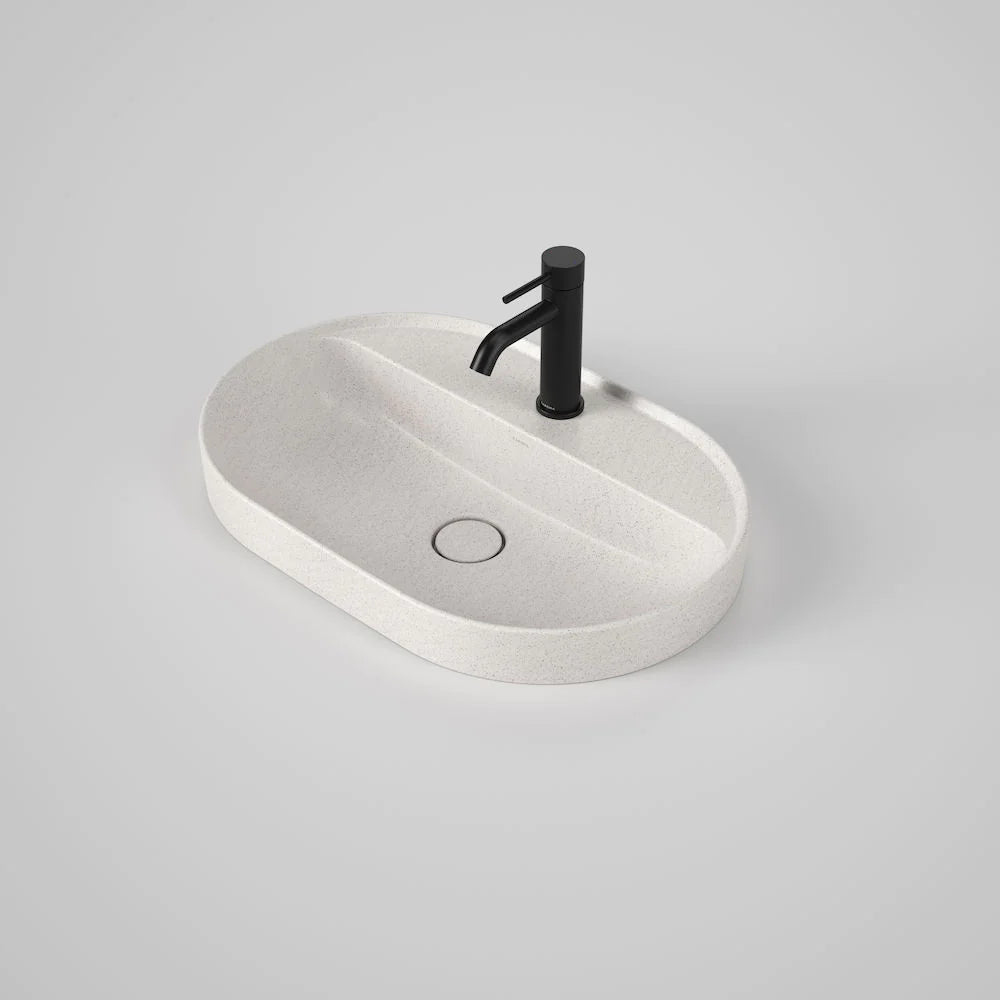 Liano II 600mm Pill Inset Basin with Tap Landing (1 Tap Hole) – Matte