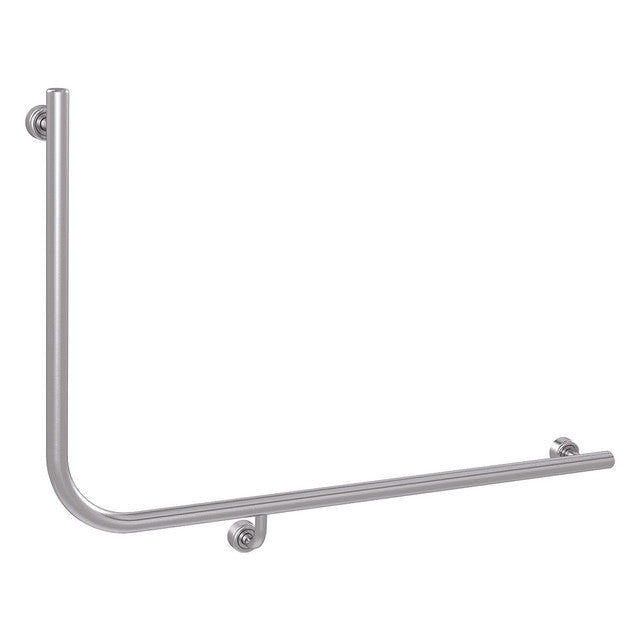 Linear 90° Ambulant & Accessible Grab Rail 960mm x 600mm Brushed Stain