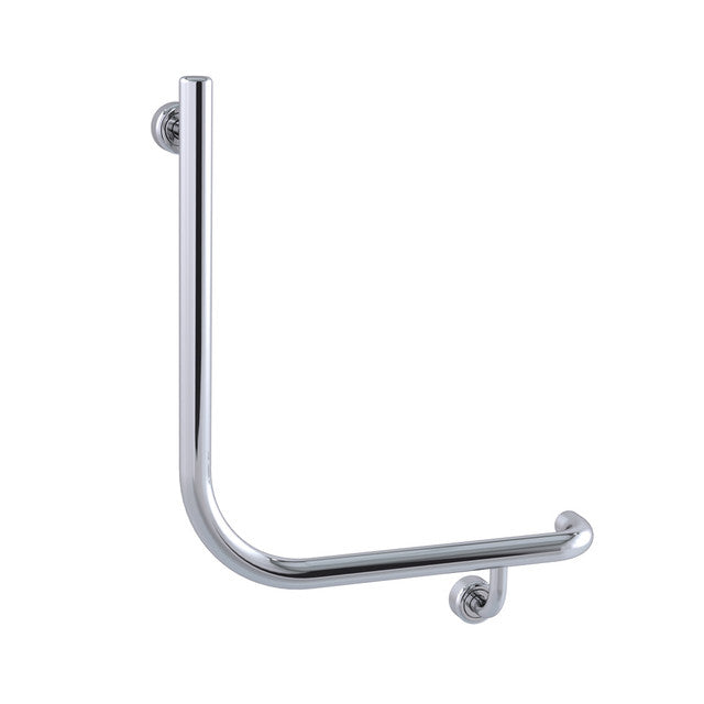 Linear 90° Ambulant & Accessible Grab Rail 450mm x 450mm Polish Suprem