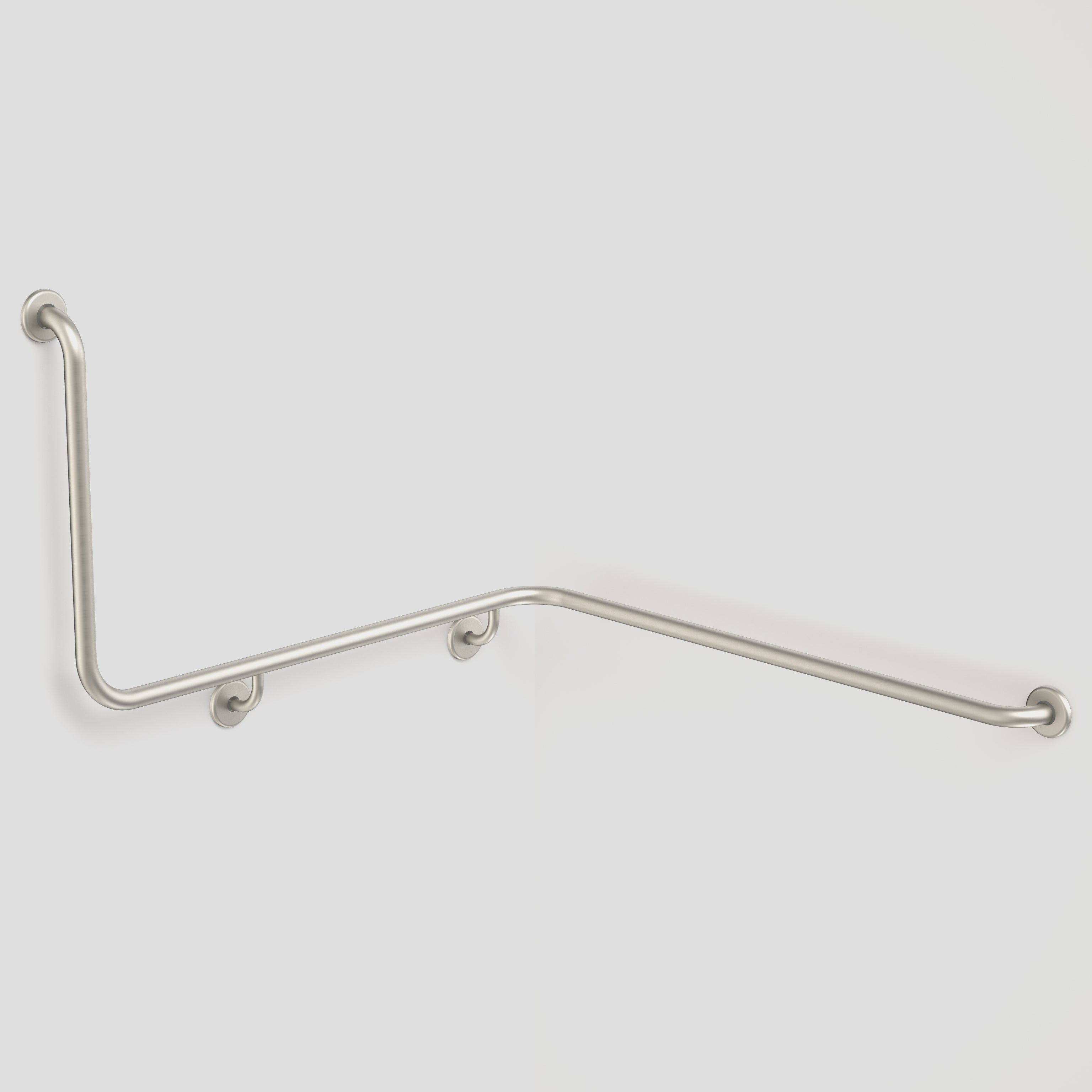 Care Support Grab Rail - 90 Degree Angled 1110x1030x600 RH - Matte Bla