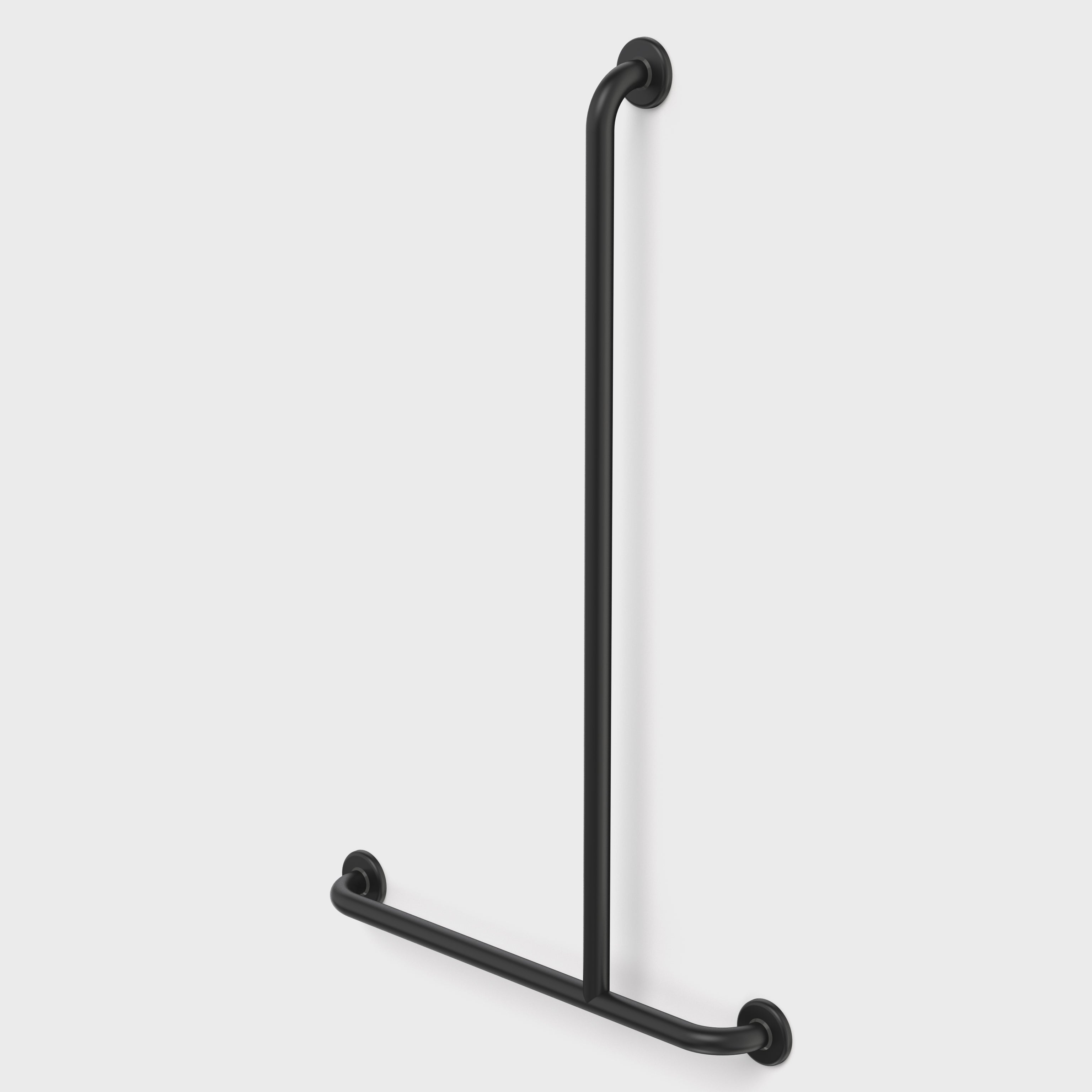 Care Support Grab Rail - 1100x700 RH T-Bar - Matte Black