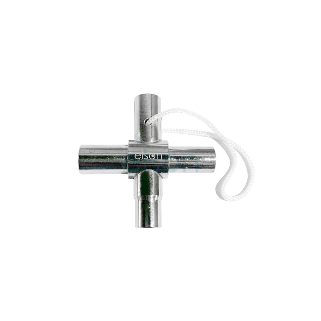 4-WAY ANTI-VANDAL HOSE COCK KEY CHROME