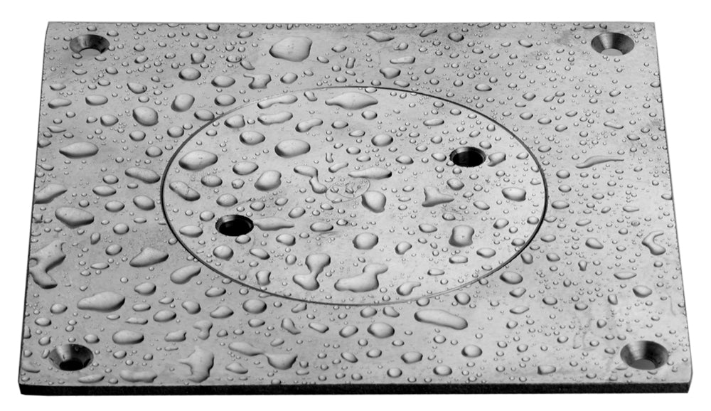 Chrome Plated Inspection Cover Square 150 x 100 PVC/HDPE (Coles/Bi-Lo)