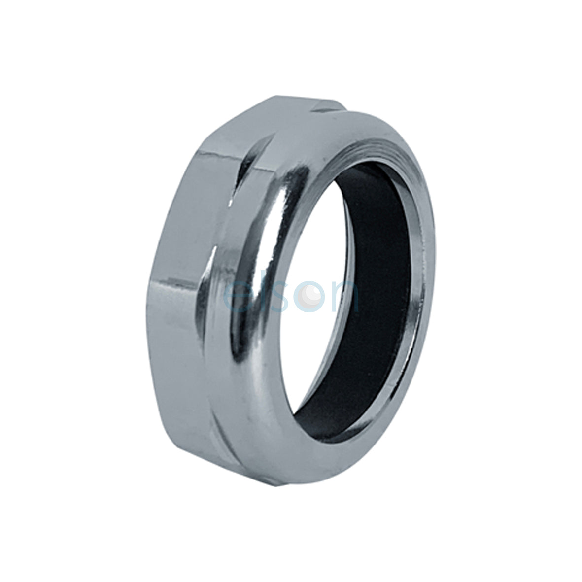 TRAP NUT CHROME & RUBBER OLIVE 50mm