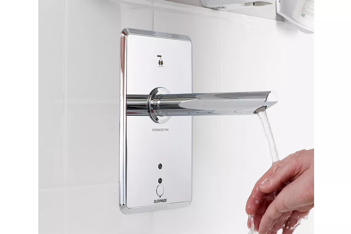 Aquablend® eSQX™ Touch Free – Auto Sense Thermostatic Wall Mixer – 230