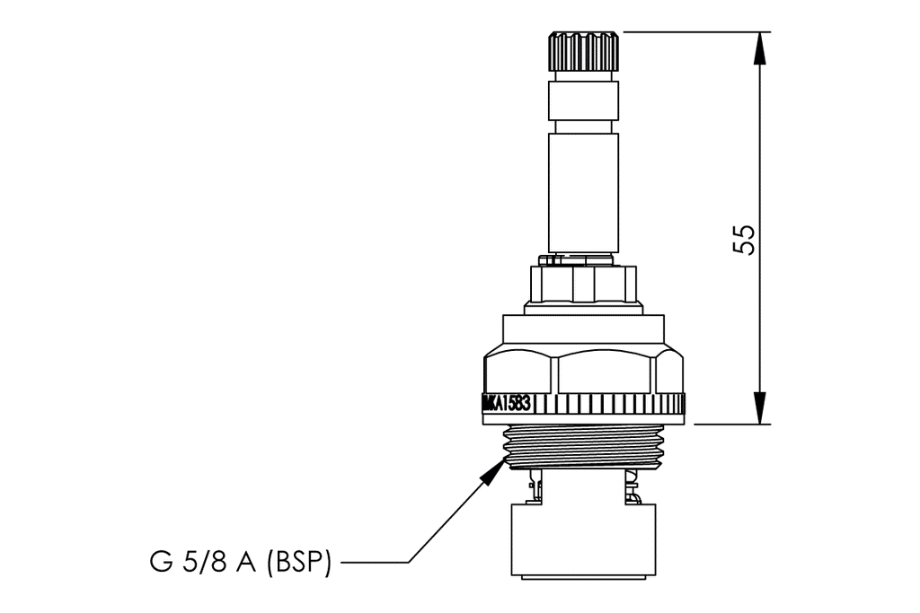 CSQ Basin/Sink Stuffing Box Assembly