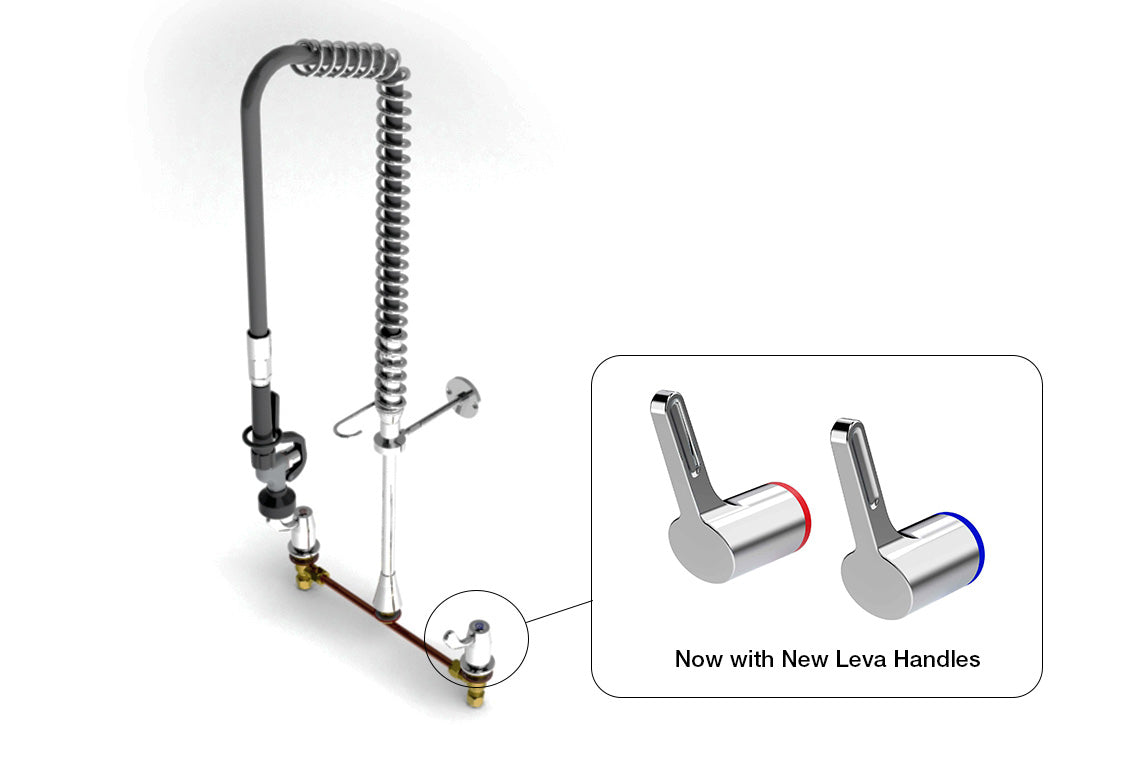 Hob Mounted Pre-Rinse Unit with Concealed Mixer Assembly