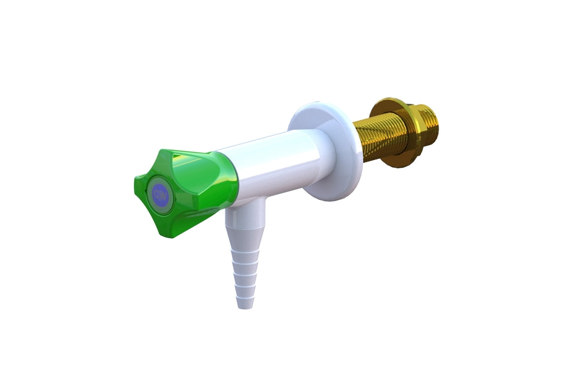 Slimline Right Angle Wall Mounted Laboratory Tap (Water)