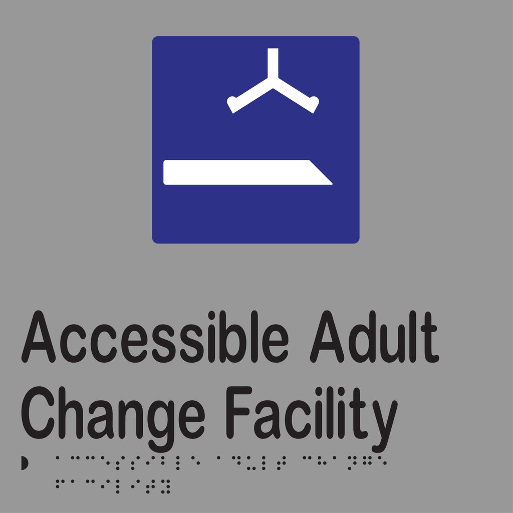Accessible Adult Change Facility Braille - Stainless Steel
