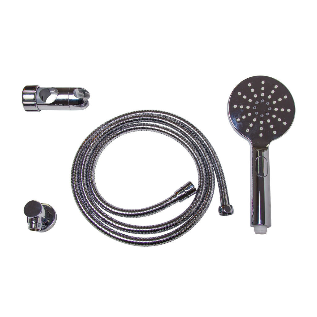 32mm 3 Function Grab Rail Shower Kit in Satin Chrome Plate 32mm 3 Function Grab Rail Shower Kit in Satin Chrome Plate