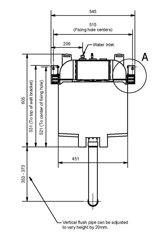 Wallgate WC Electronic Cistern Pack for including 3 x Cisterns for 3 W