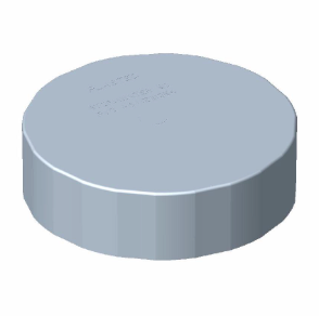S/Water End Cap Light Duty 90mm
