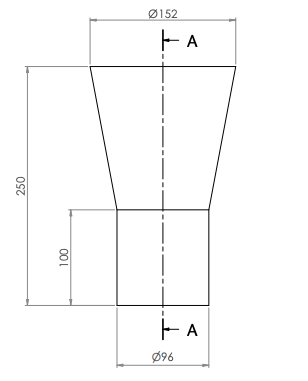 3monkeez Floor Mounted Tundish - 304 Stainless Steel - Suits 100mm (CS