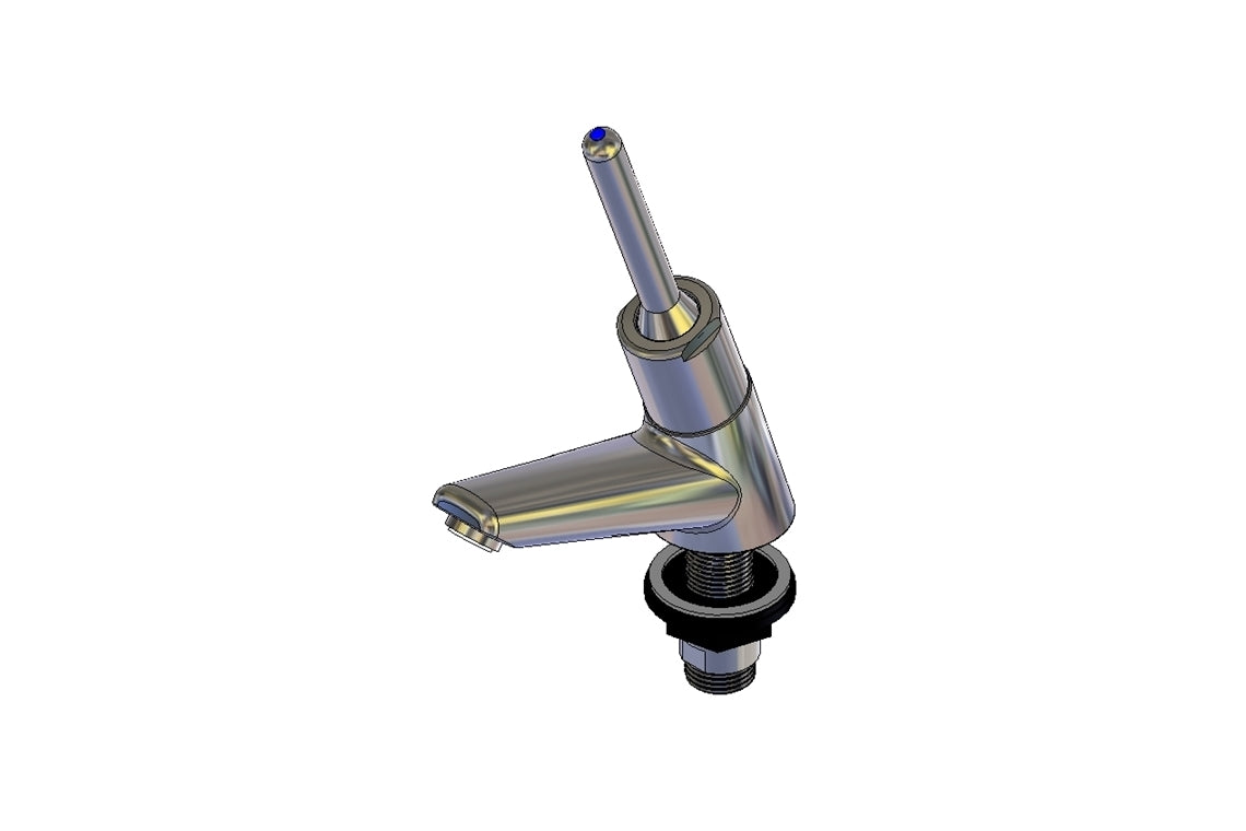 Enware-Delabie TempoStop Time Flow Basin Pillar Tap – Lever Action