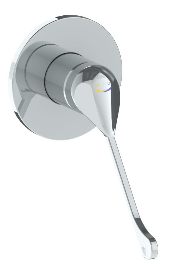 CliniLever® CP-BS Hospital Single Lever Shower Mixer with 165 Disabled