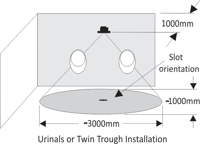 Wall Mounted Urinal Sensor Kit - Includes Battery