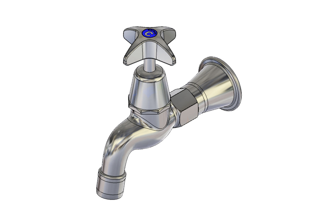 School Pattern Bib Tap FI 15mm