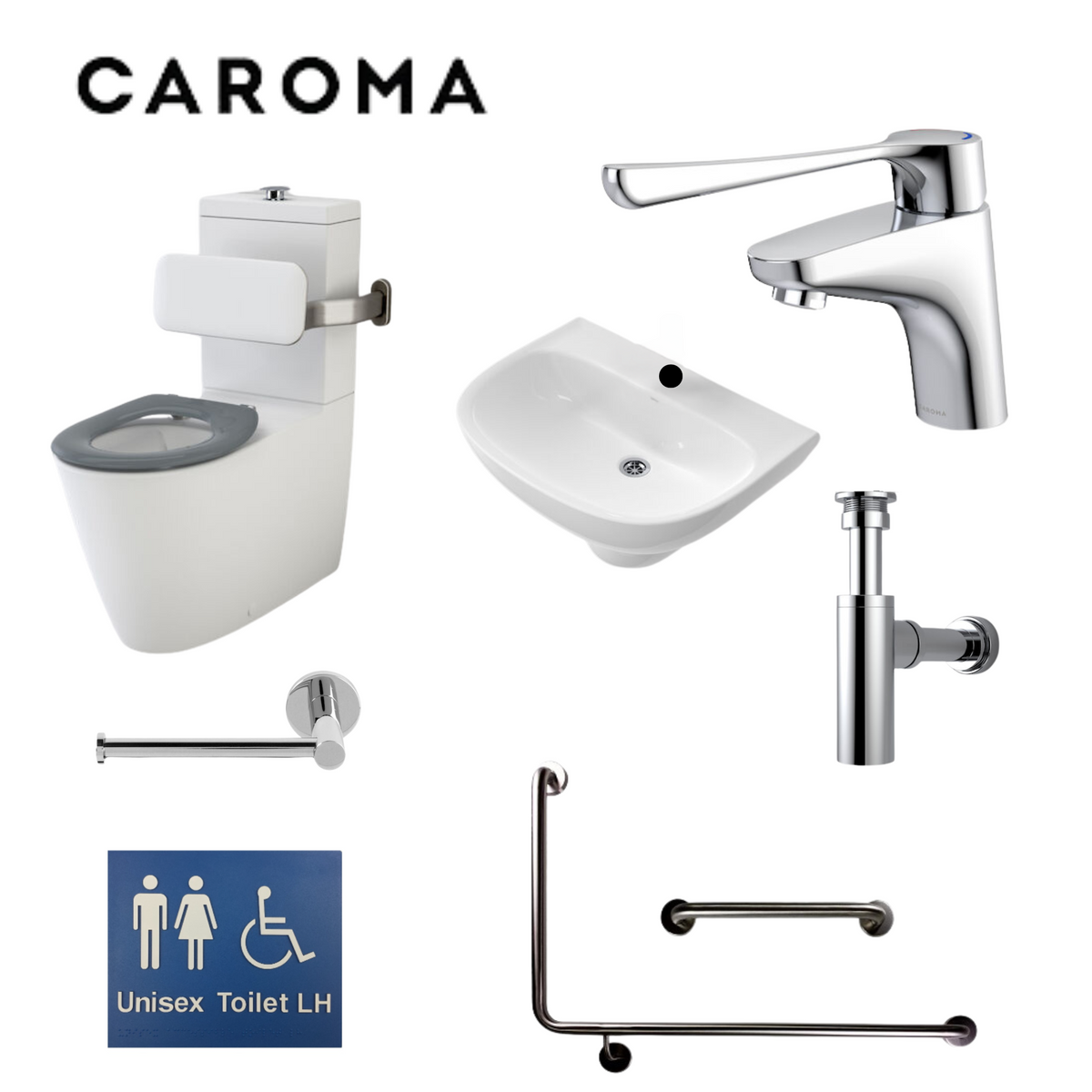 Caroma Disabled Bathroom Kit - AS1428.1 Compliant