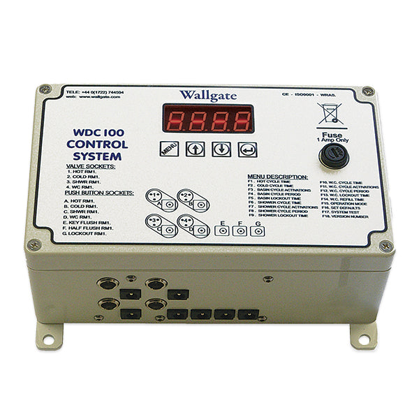 Wallgate Electronic Water Controller 1 Room / 4 Outlets Urinal Set
