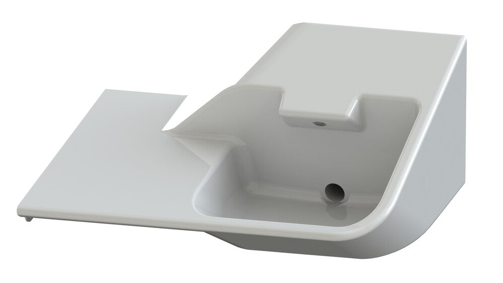 Wallgate Anti-Lig, Anti-Vandal S/Surface Front Fixed Basin with LH She