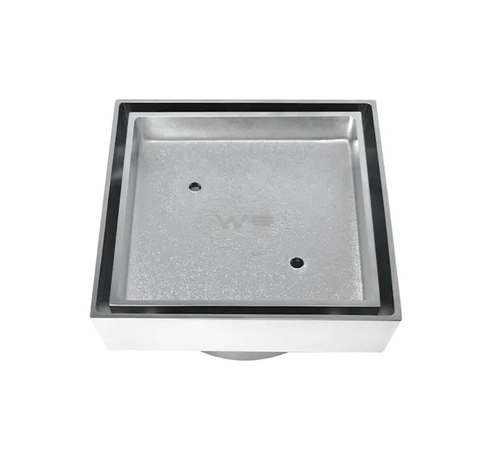 Smart Tiles Waste 114 Solid Square Brass Chrome