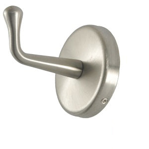 Heavy Duty Robe Hook - Concealed Fix in Satin Stainless Steel